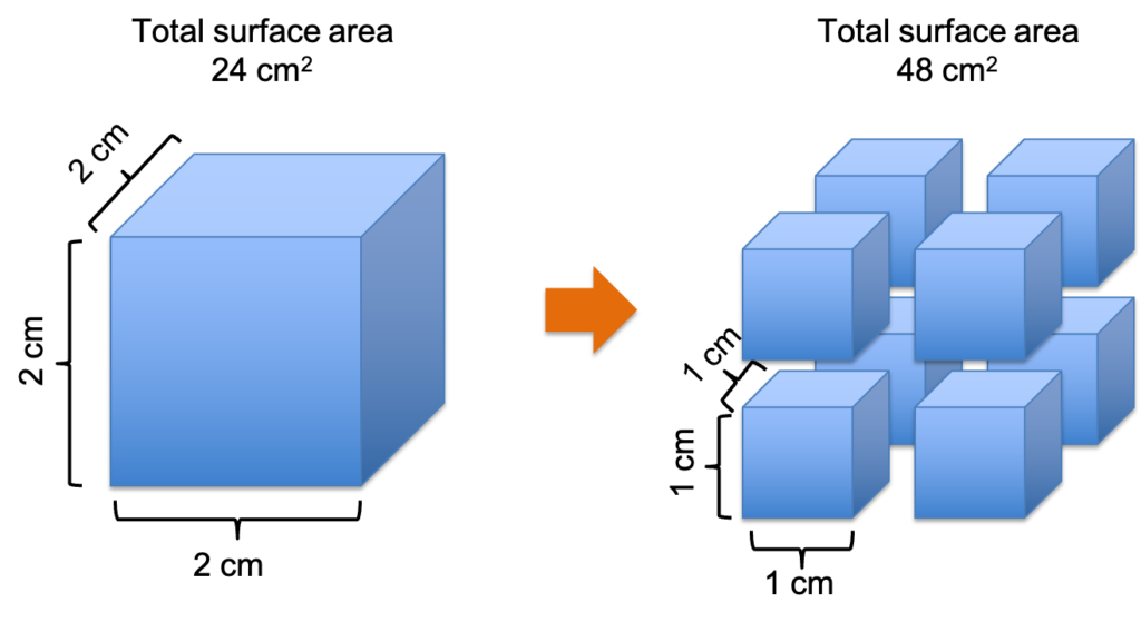 Effect Of Surface Area Of Particles On The Rate Of A Reaction Mono Mole